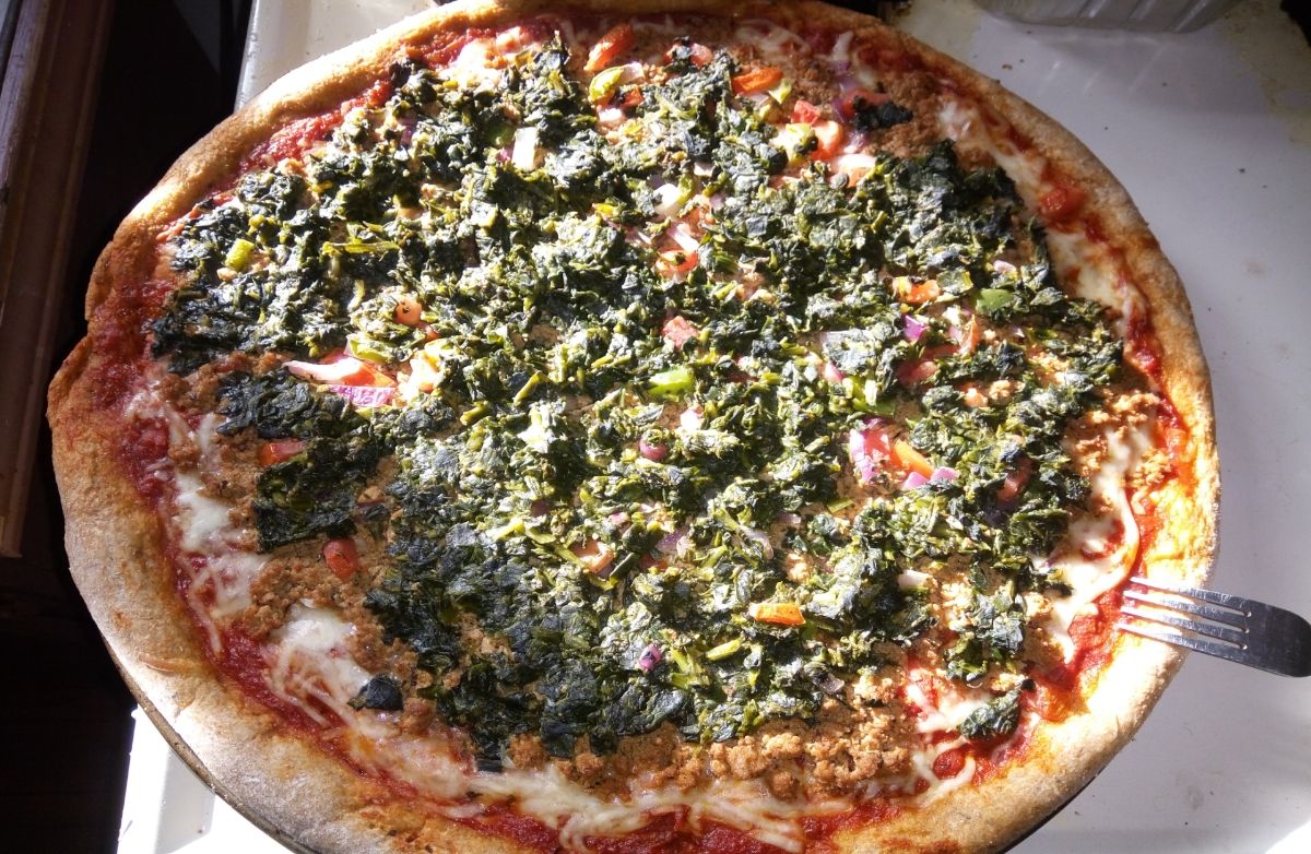 Home made Whole wheat crust Ground Turkey Pizza 15" (Anto72) Recipe ...