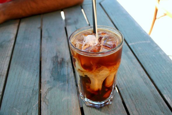 Iced, triple shot, white chocolate Americano with cream Recipe ...