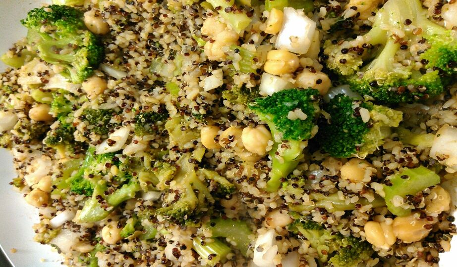 Red quinoa bulgar wheat bowl Recipe | SparkRecipes
