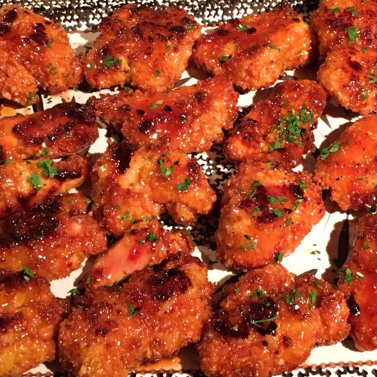 Sweet and Sticky Honey Soy Sauce Chicken Strips Recipe | SparkRecipes