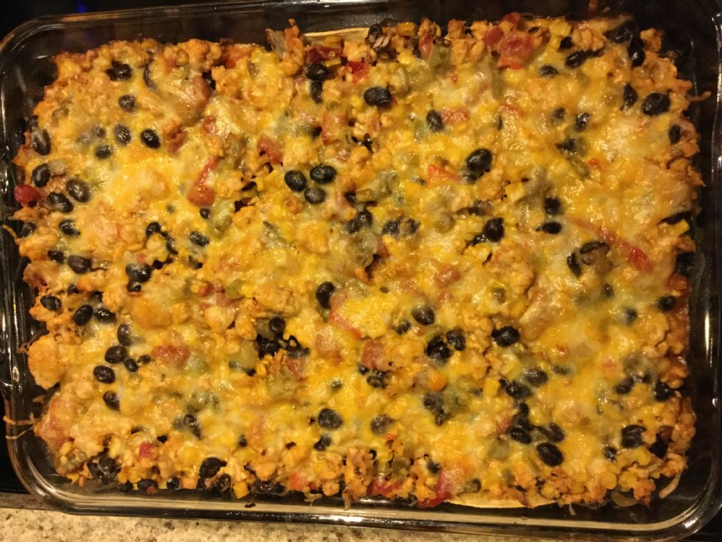Tex Mex Turkey Casserole Recipe | SparkRecipes
