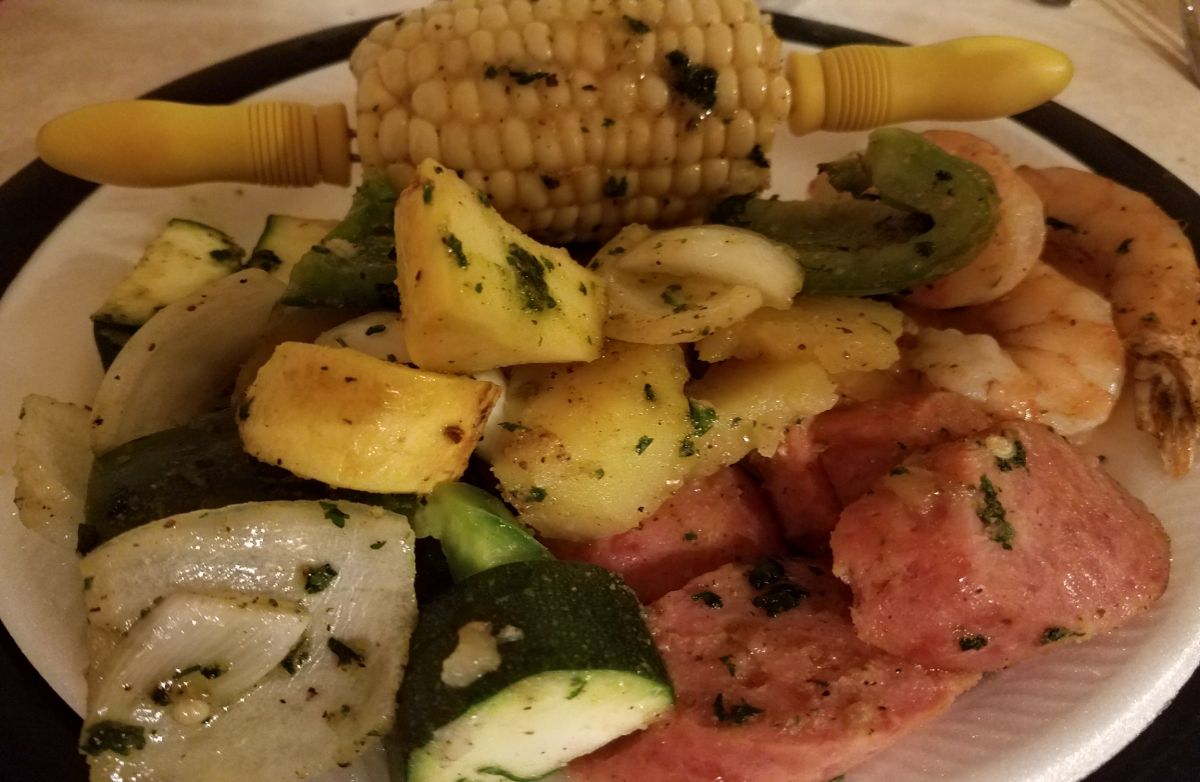 Shrimp Boil Hobo Dinner Recipe | SparkRecipes