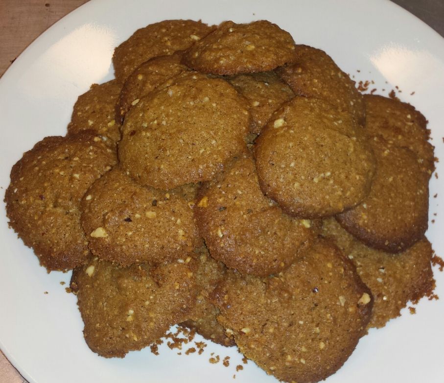 crunchy nut cookies Recipe | SparkRecipes