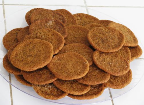 Ginger Wafer Cookies Recipe | SparkRecipes