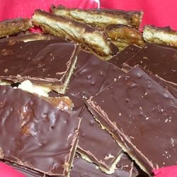 Chocolate Saltines Recipe | SparkRecipes