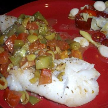 Fish Mediterranean Recipe | SparkRecipes