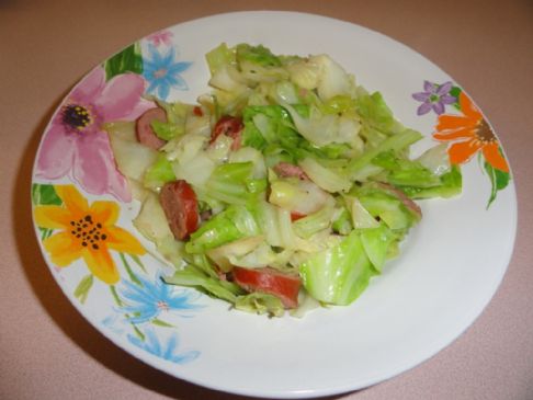 Melissa's Turkey Kielbasa & Cabbage Recipe | SparkRecipes