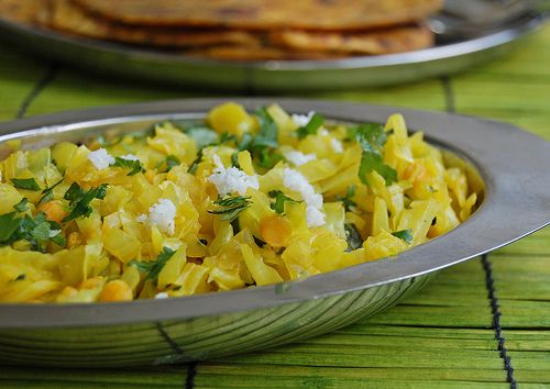 Kobichi bhaji Recipe | SparkRecipes