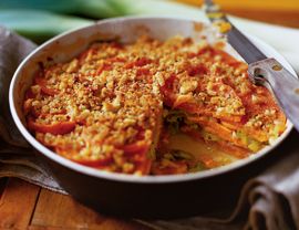 BAKED LEEK AND POTATO GRATIN Recipe | SparkRecipes