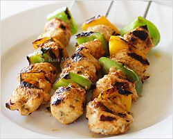 Mini Kebabs with Creamy Chilli Dip Recipe | SparkRecipes